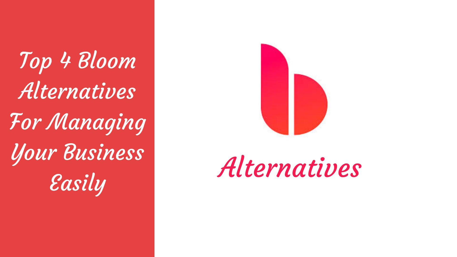Top 4 Bloom Alternatives For Managing Your Business Easily